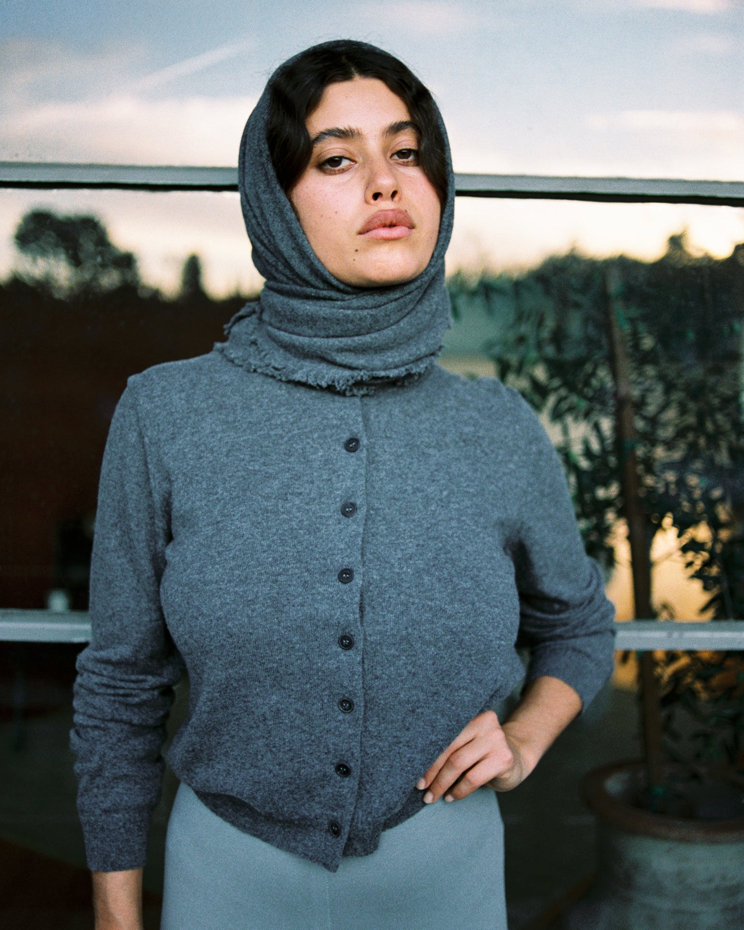 Women Grey Tricot x Gil Rodriguez Bandana