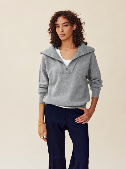 Col Zippé en cachemire - Unisexe | Tricot